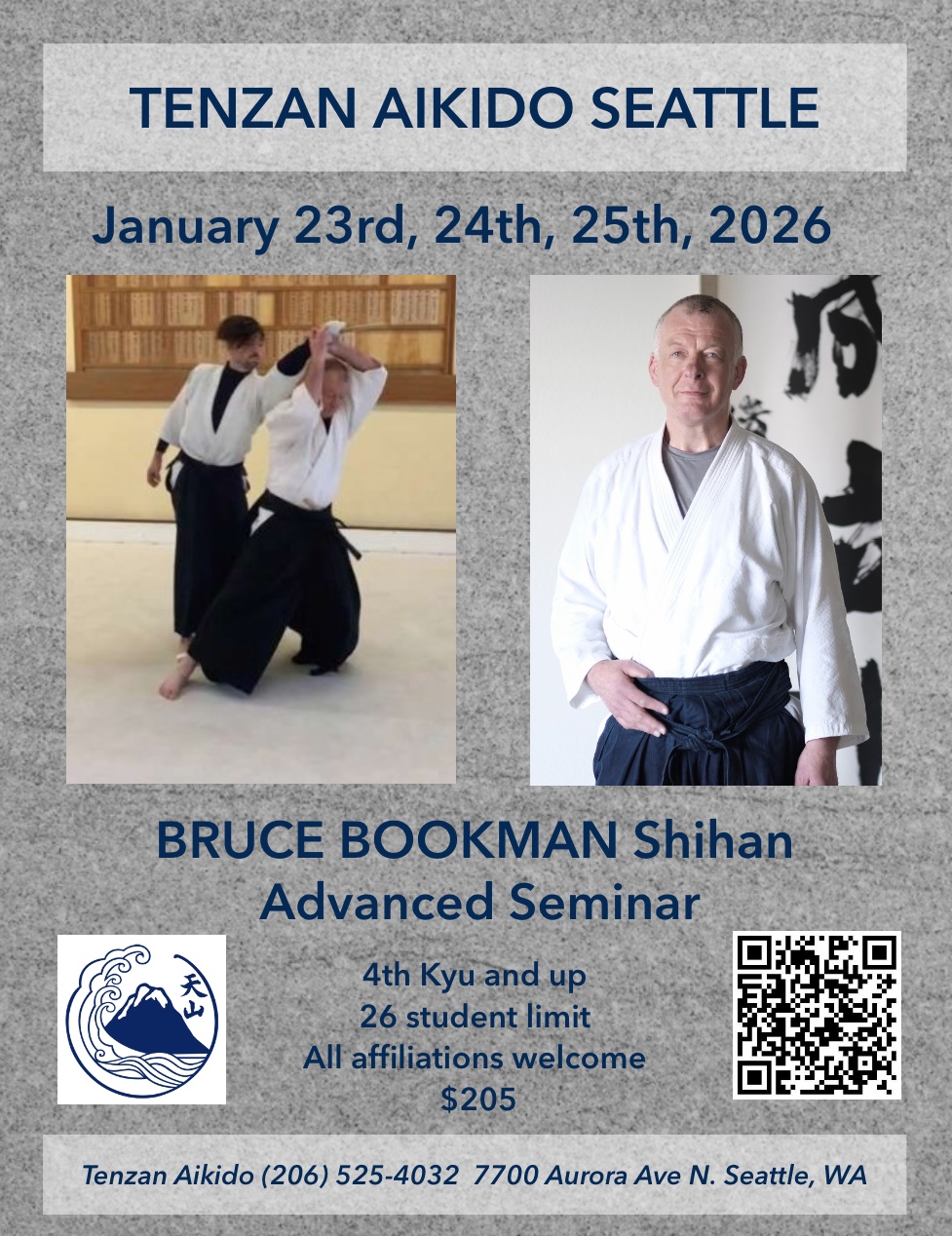 Bruce Bookman, Shihan, to Tenzan Aikido - United States Aikido Federation